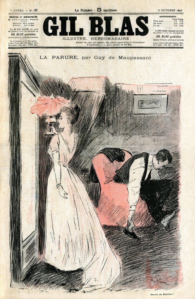 Illustration par Steinlen de la nouvelle de Guy de Maupassant "La ...