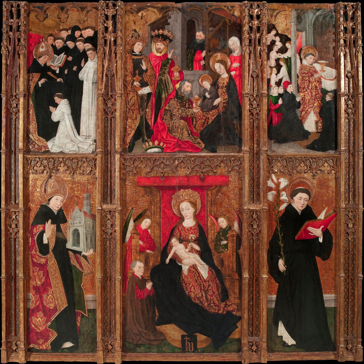 Retable de la Vierge, saint Augustin et saint Nicolas de Tolentino