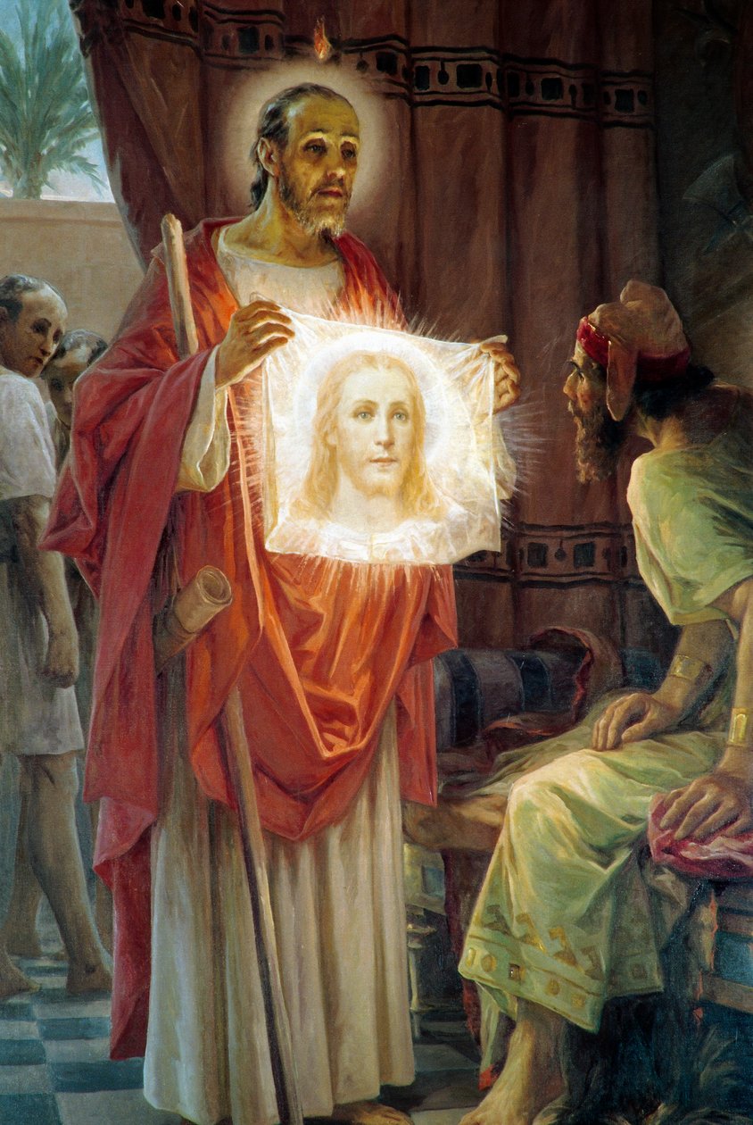 Saint Jude Thaddée avec le roi Abgar d'Édesse