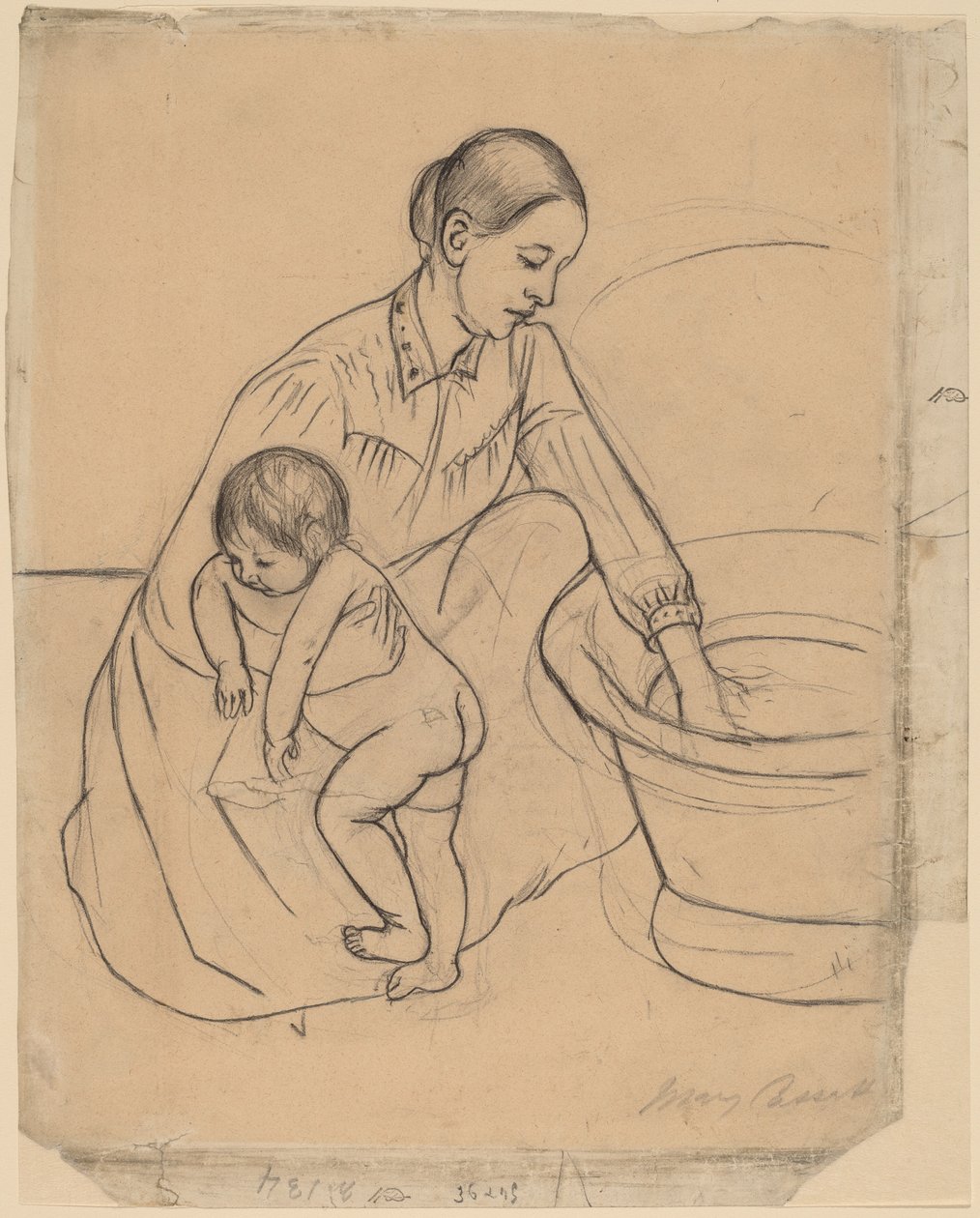 Le Bain [recto] | Mary Cassatt | Estampe d'art