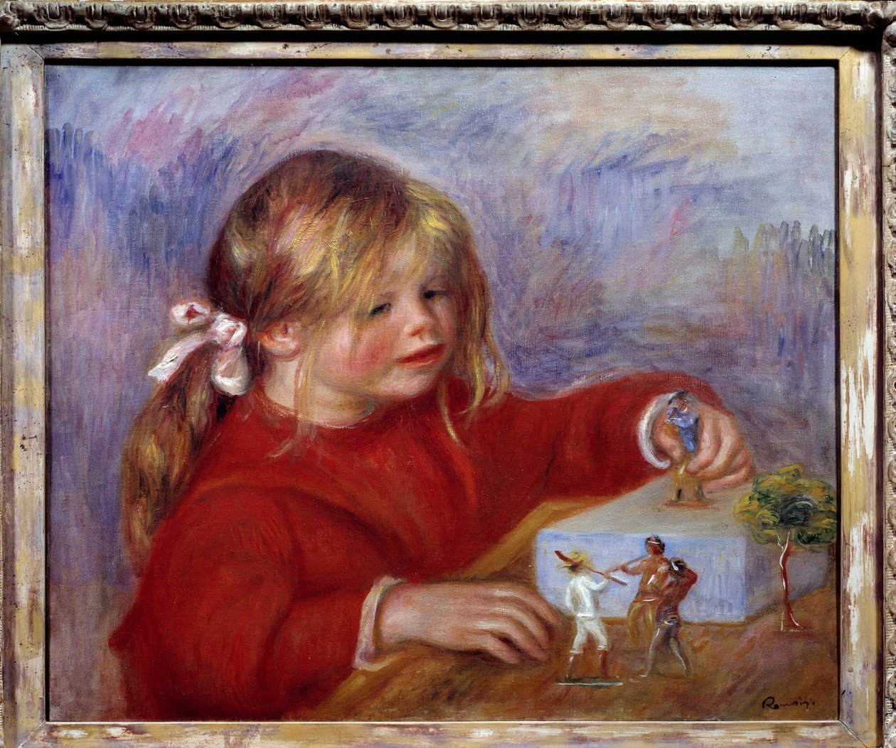 Portrait de Claude Renoir enfant jouant | Estampe d'art